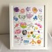 Flower Alphabet Chart, Watercolor Alphabet Chart, Flower Alphabet ...