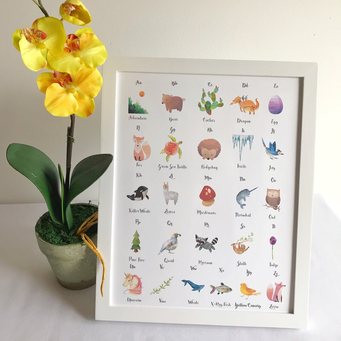 Mountain Alphabet Chart Forest Alphabet Chart Adventure - Etsy Canada