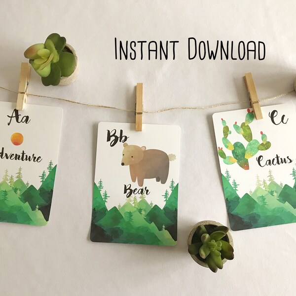 Woodland Alphabet - Etsy