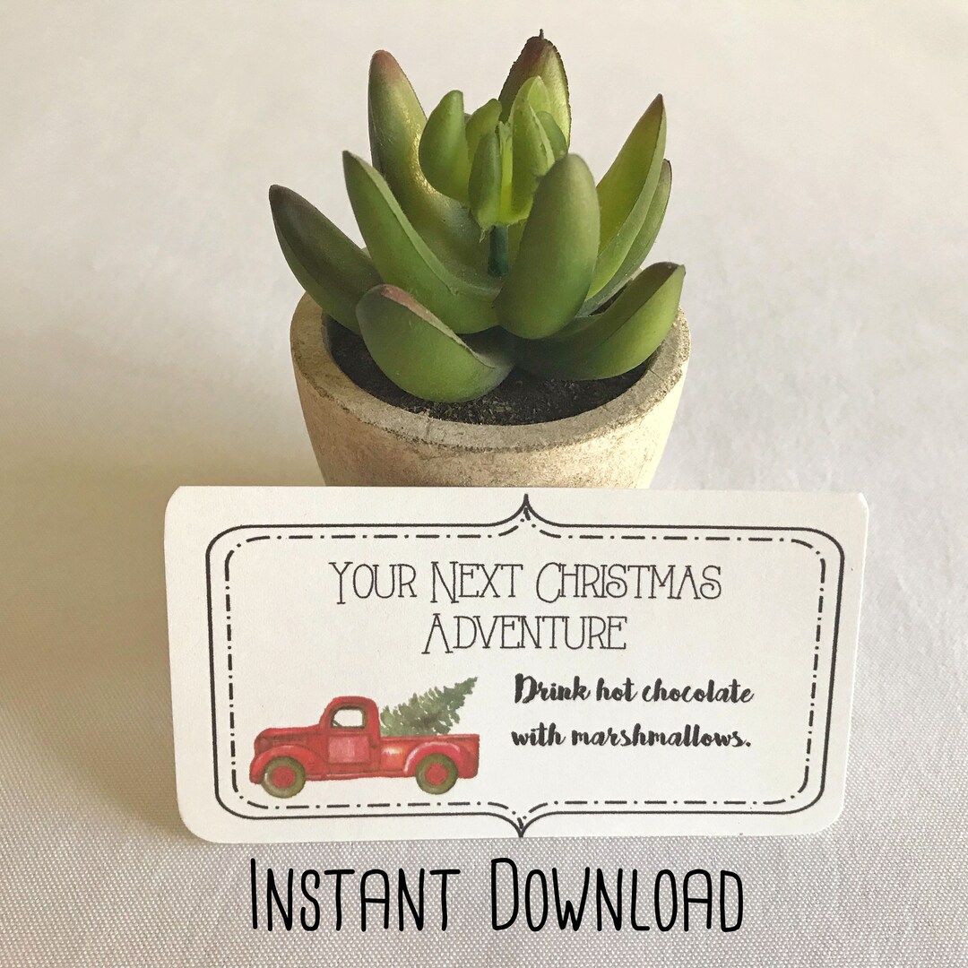 Advent Calendar Cards, Christmas Adventure Cards, Christmas Daily ...