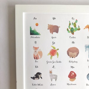 Mountain Alphabet Chart, Forest Alphabet Chart, Adventure Alphabet ...