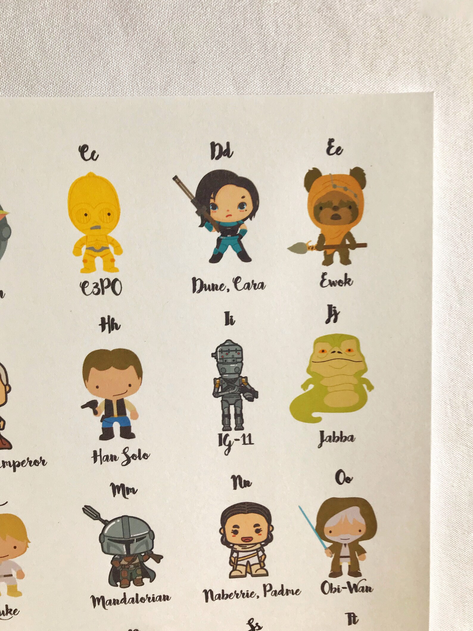 Mandalorian Star Wars Alphabet Chart, Mandalorian Chart, Mandalorian A ...