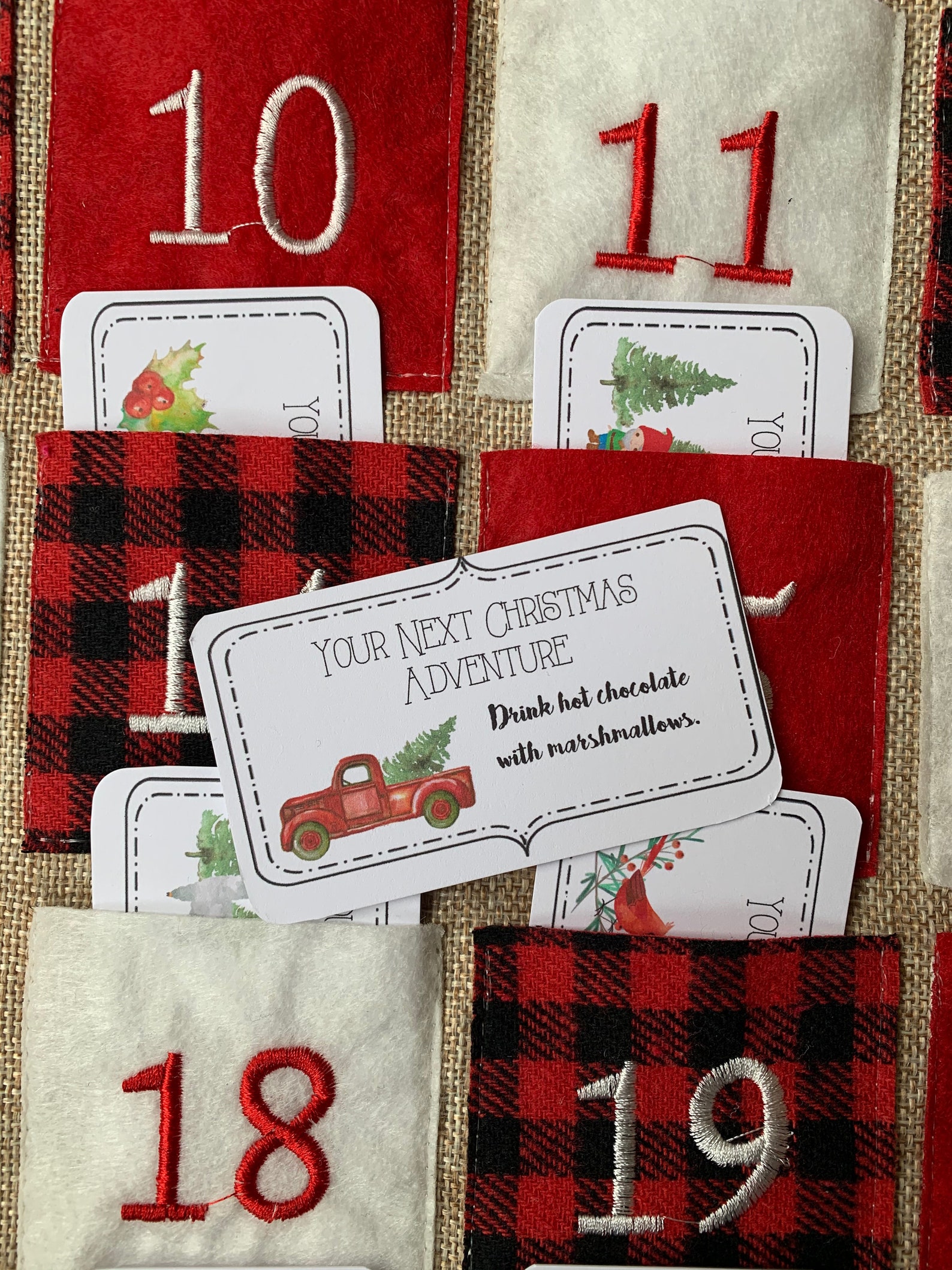 Advent Calendar Cards Christmas Adventure Cards Christmas | Etsy