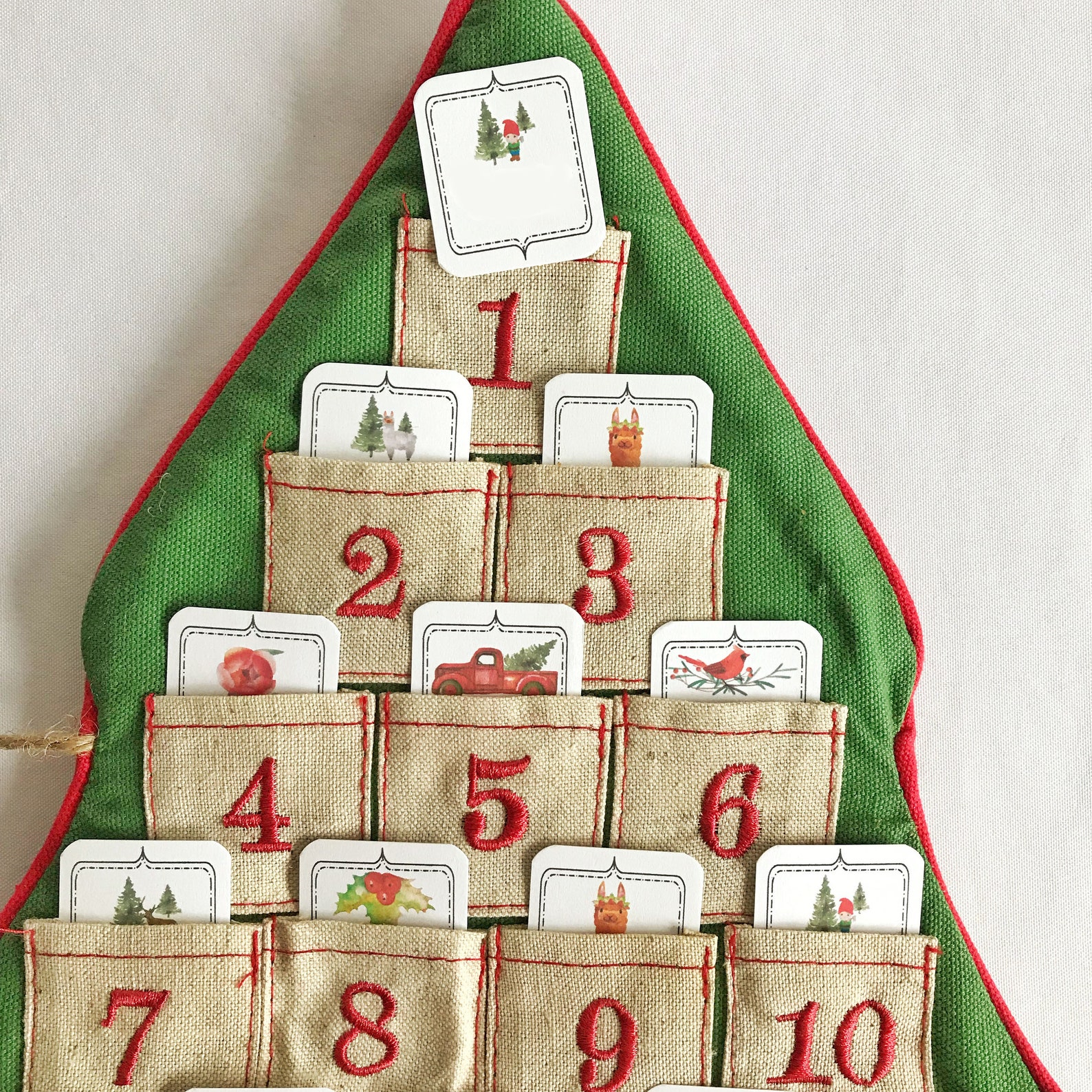 Blank Advent Calendar Cards INSTANT DOWNLOAD Christmas Advent - Etsy