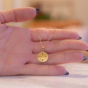 Constantine Coin Necklace,k14,solid Gold,icxc Nika,christian,byzantine ...