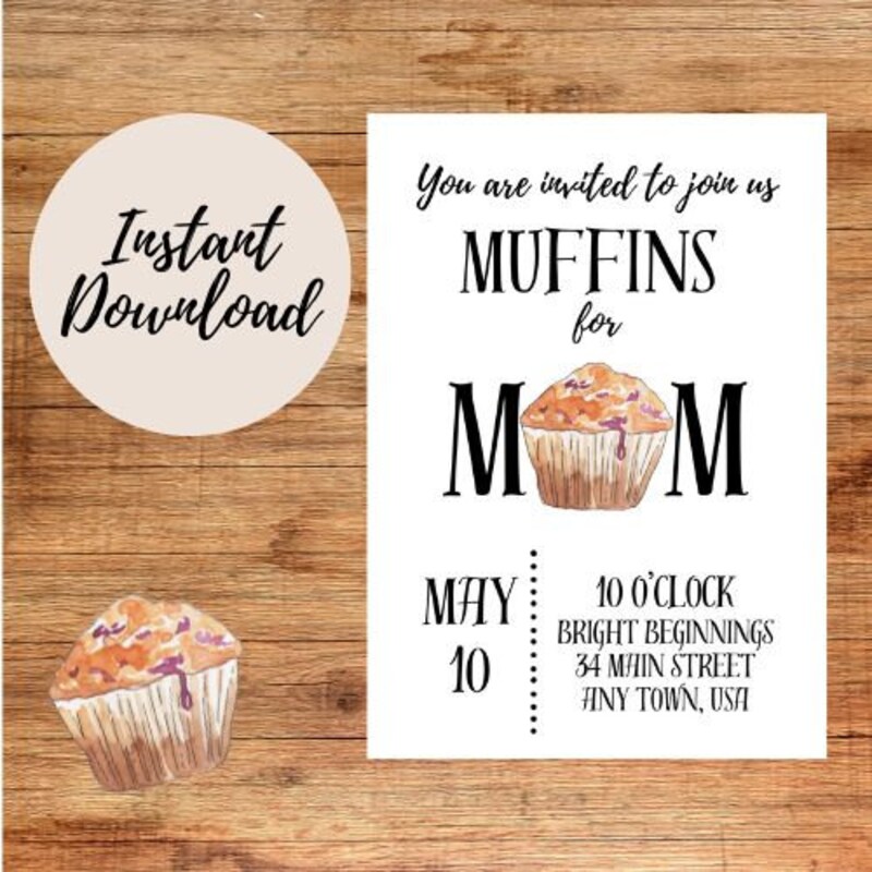 Muffins With Mom - Etsy