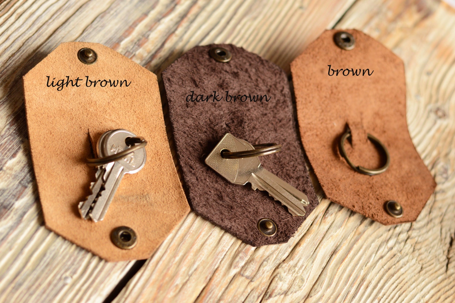 Leather Keychain Laser Engraved Keychain Personalized Key Fob | Etsy