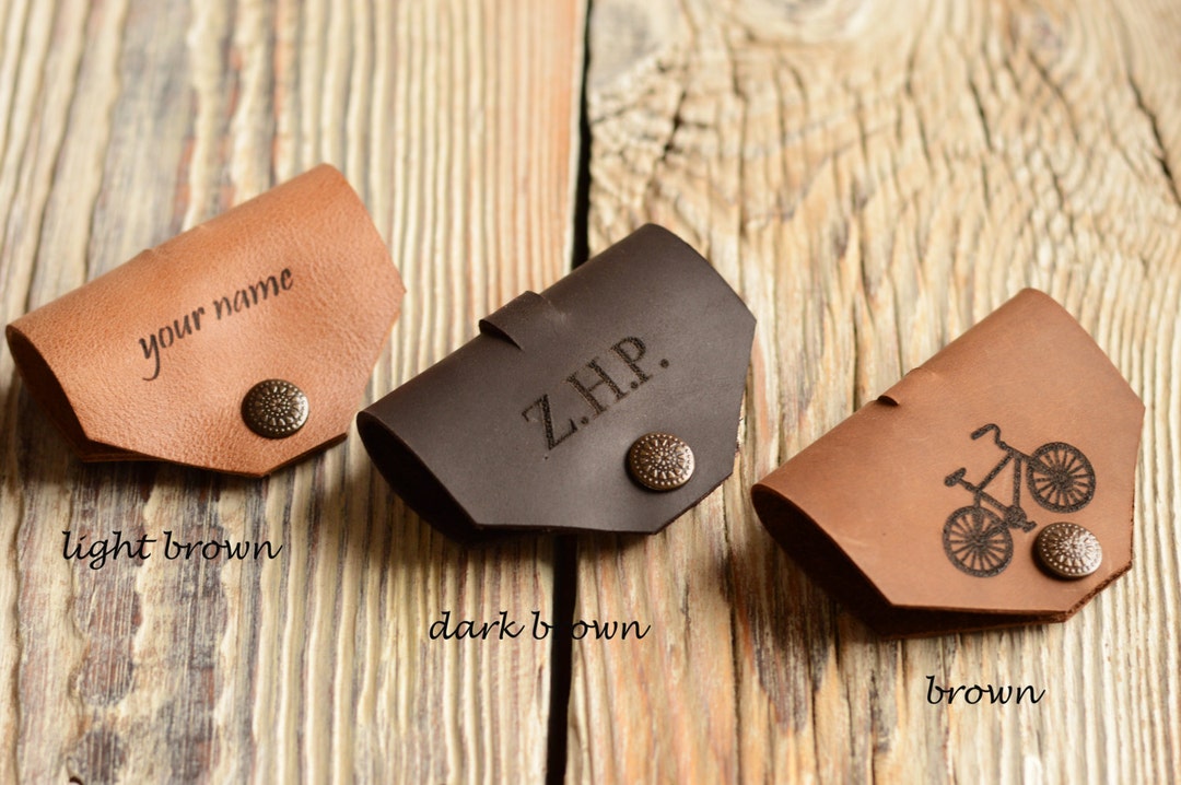 Leather Keychain Laser Engraved Keychain Personalized Key Fob Key Ring ...