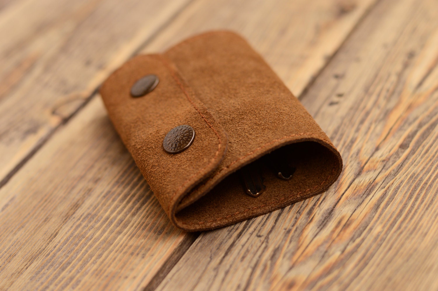 Leather Keychain Handmade Leather Key Holder Leather Suede Key - Etsy