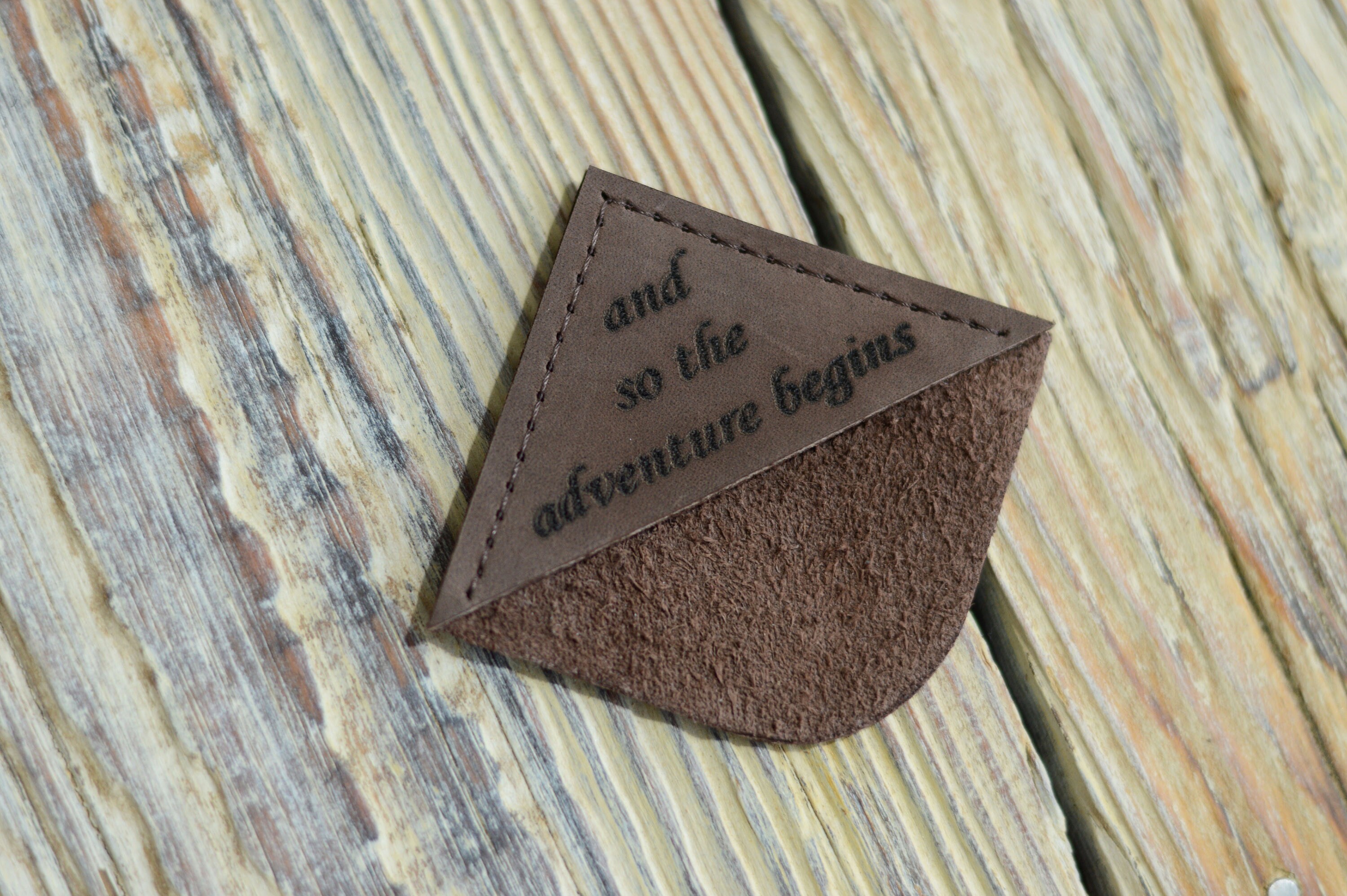 Personalized Leather Bookmark Leather Corner Bookmark Handmade | Etsy