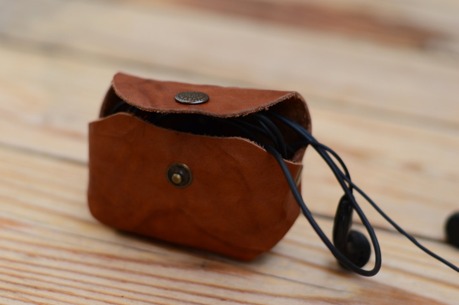 Headphones Case Leather Headphones Bag Mini Headphones Pouch - Etsy