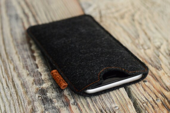 IPhone 6 case Felt iPhone 8 sleeve Handmade iPhone 7 case | Etsy