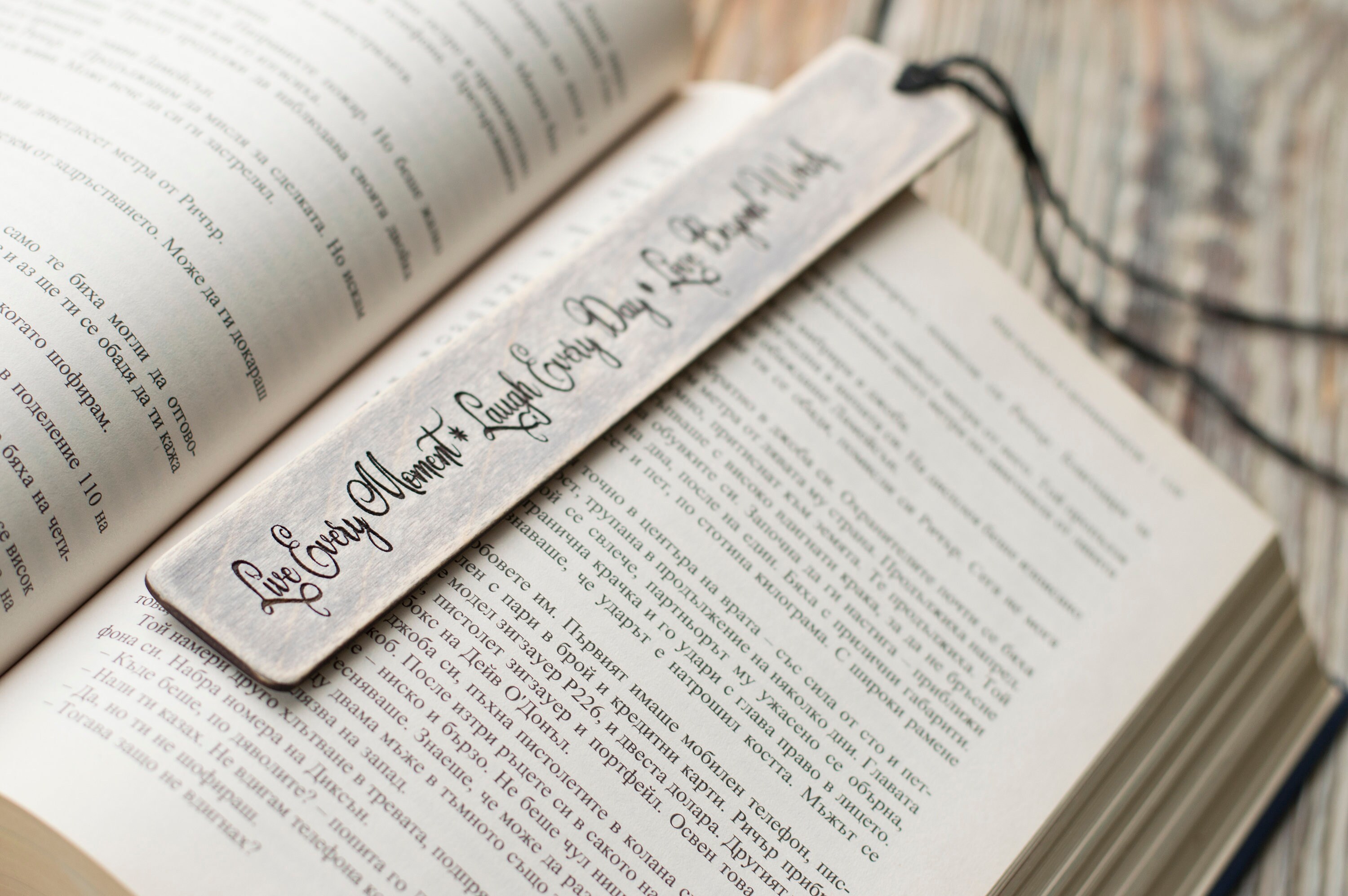 Engraved bookmark Wood bookmark Bookmarks Personalized | Etsy