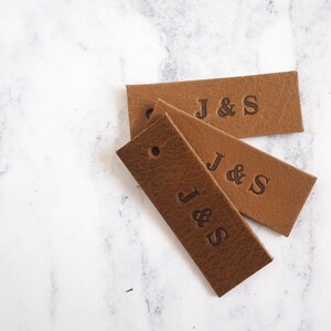 Leather Gift Tags, Wedding Favour Gift Tag, Set of 10 Reusable Gift ...