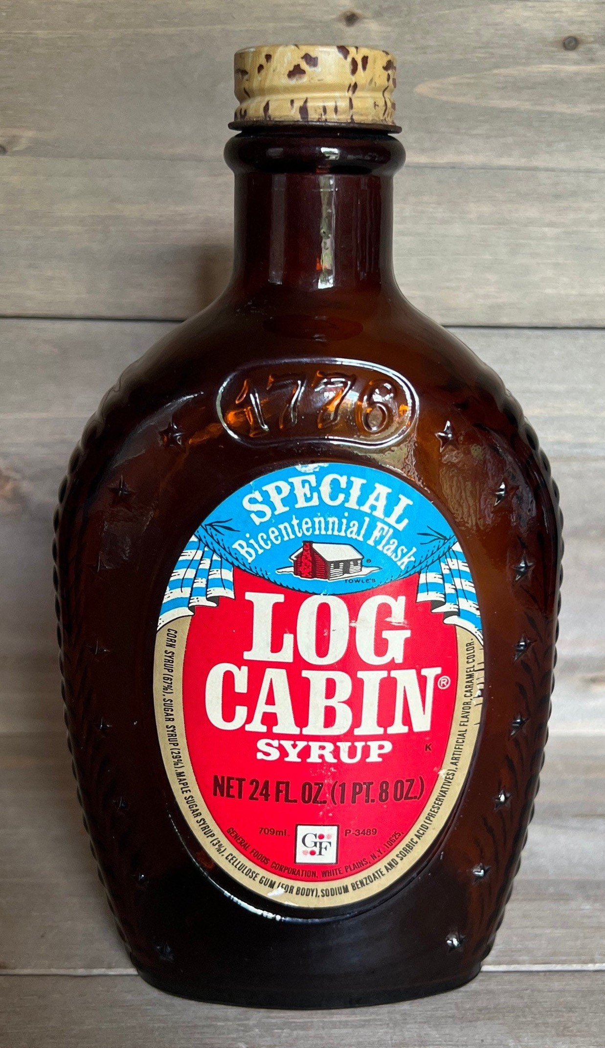 Bicentiennial Log Cabin Syrup Bottle Flask Variety 1976 - Etsy