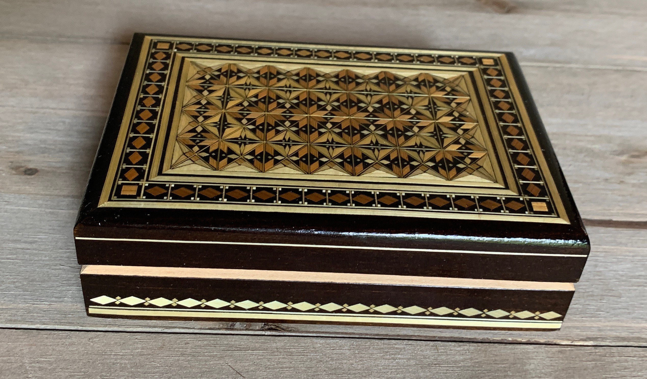 Inlaid Straw Box Decorative Box Jewelry Box Trinket Box | Etsy