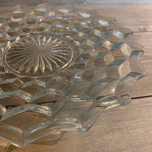 Fostoria American Cube Design 10 Inch Sandwich Plate - Etsy