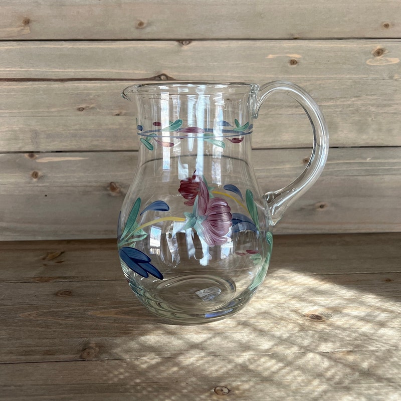 Hand Painted Pitcher - Etsy