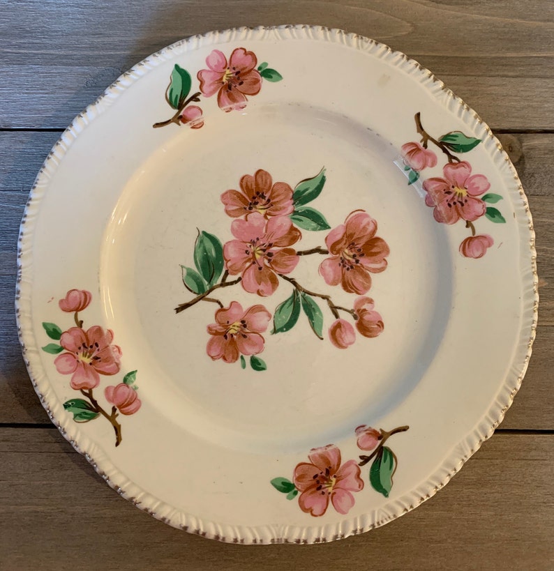 Homer Laughlin Dinner Plate Apple Blossom Pattern in Liberty - Etsy