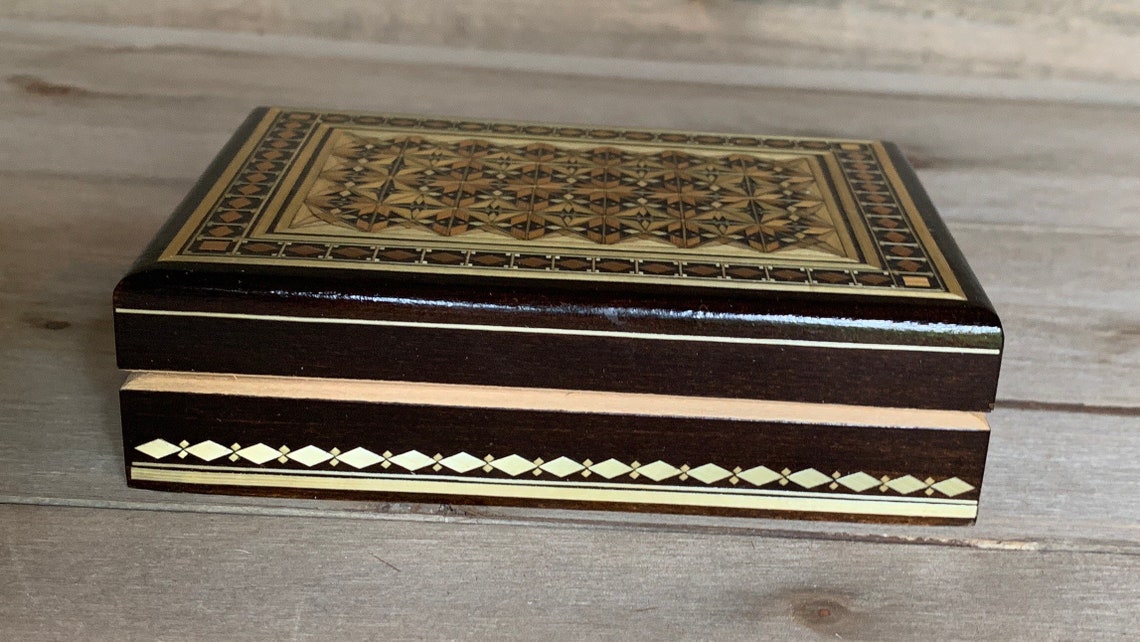 Inlaid Straw Box Decorative Box Jewelry Box Trinket Box | Etsy
