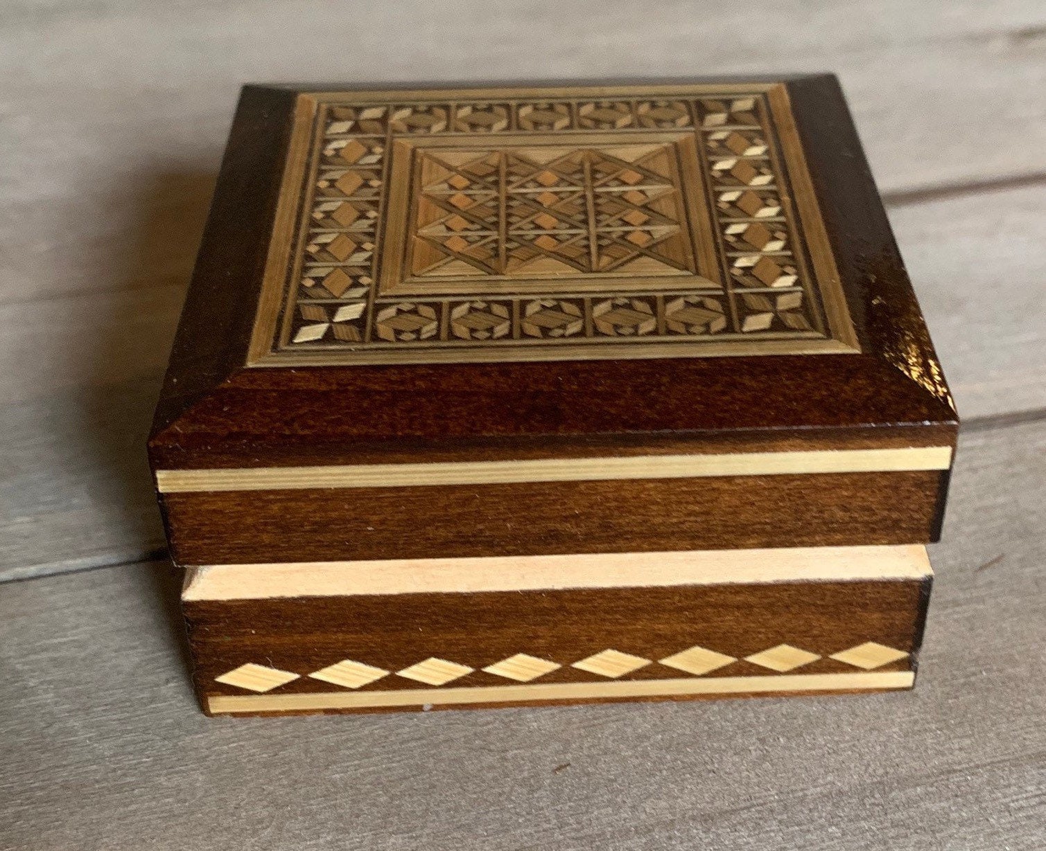 Inlaid Straw Box Decorative Box Jewelry Box Trinket Box | Etsy