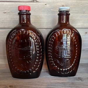 Special Collectors Flask Americana Log Cabin Syrup Bottle - Etsy