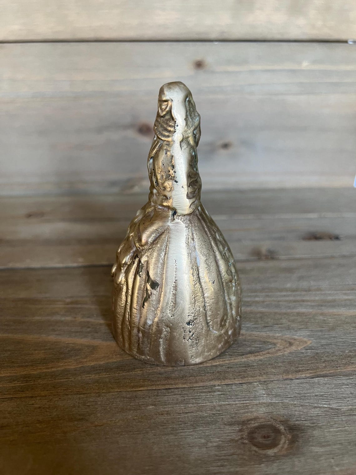 Vintage Brass Hooded Woman Bell – Cloaked Figurine Bell – Medieval ...