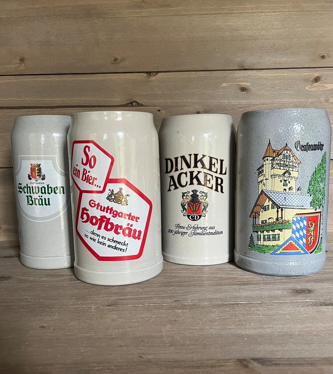 Vintage German Beer Stein Tankards Stoneware 1L - Your Choice - Etsy