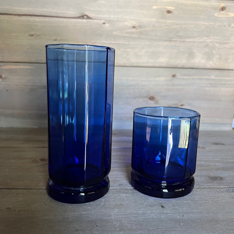 Cobalt Blue Glassware - Etsy