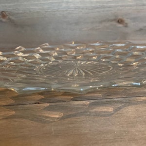 Fostoria American Cube Design 10 Inch Sandwich Plate - Etsy