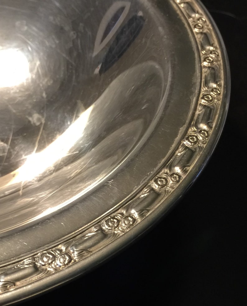 Oneida Silver Plate Compote Candy Nut Dish Pedestal Flowers & - Etsy
