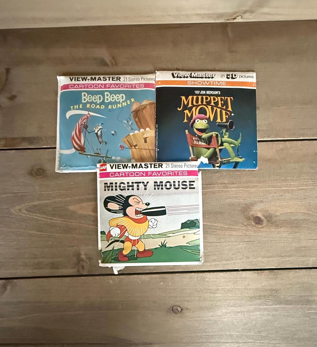 View-master Cartoon Favorites - Beep Beep the Road Runner, Mighty Mouse ...