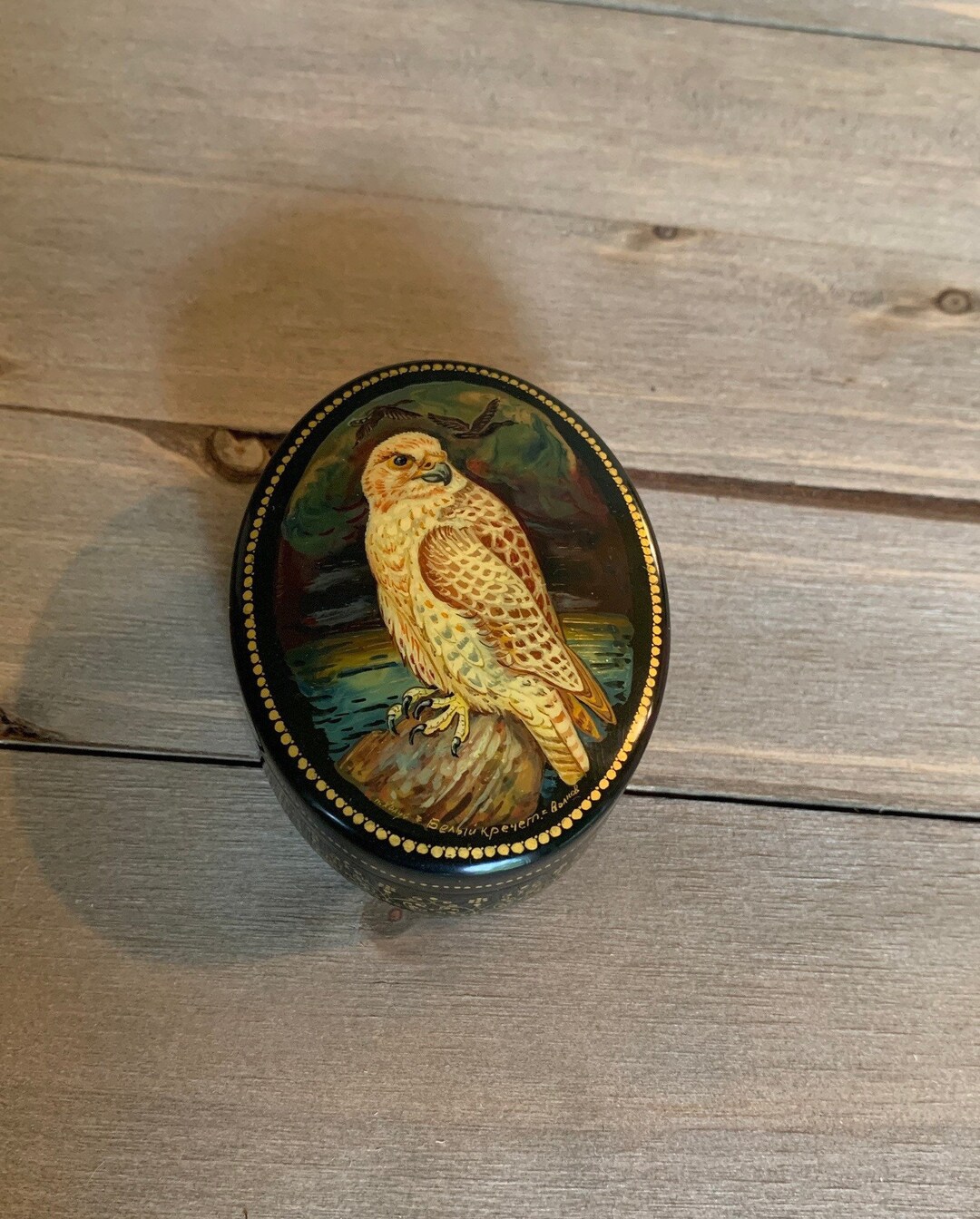 Russian Lacquer Box - Kholuy Hand-painted Jewelry Box - Signed by ...