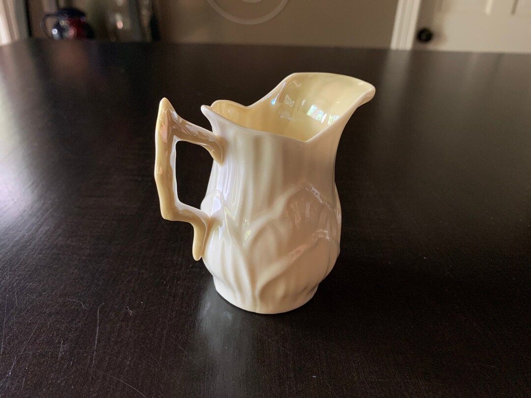 Vintage Irish Fine China Creamer Belleek Luster Lily Pattern - Etsy