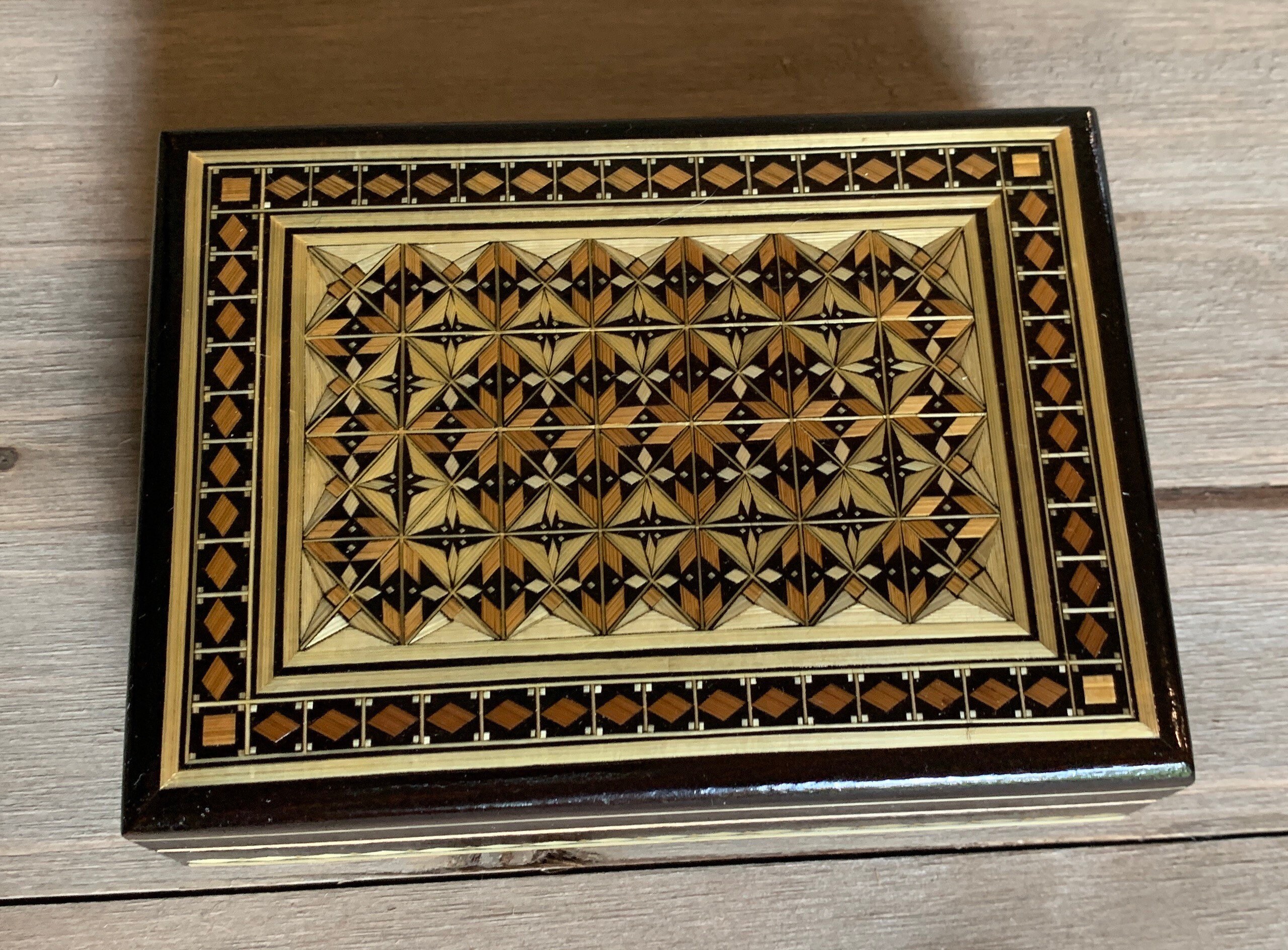 Inlaid Straw Box Decorative Box Jewelry Box Trinket Box | Etsy
