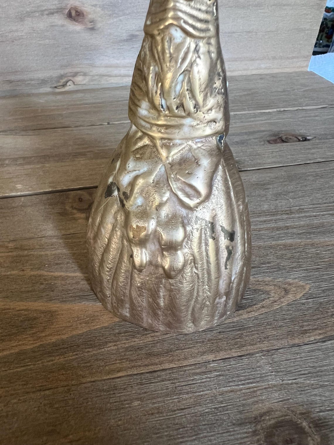 Vintage Brass Hooded Woman Bell – Cloaked Figurine Bell – Medieval ...