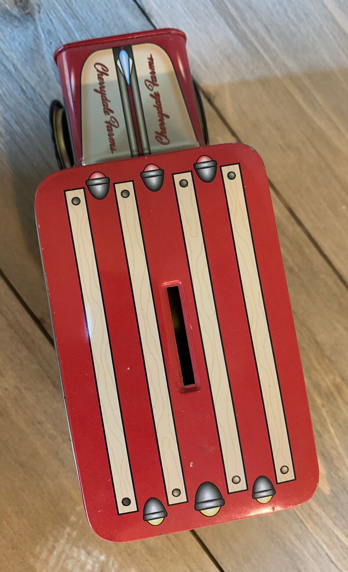 Cherrydale Farms Truck Tin Bank by Nobel Hall - Etsy