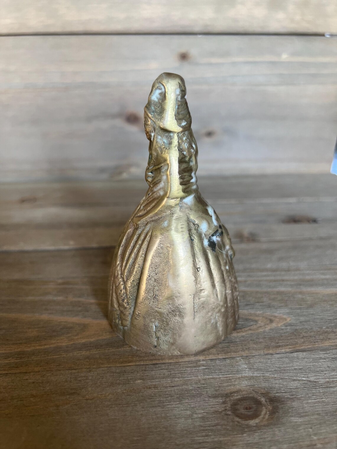 Vintage Brass Hooded Woman Bell – Cloaked Figurine Bell – Medieval ...