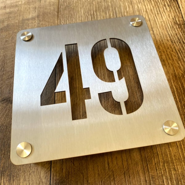 Steel Address Sign - Etsy