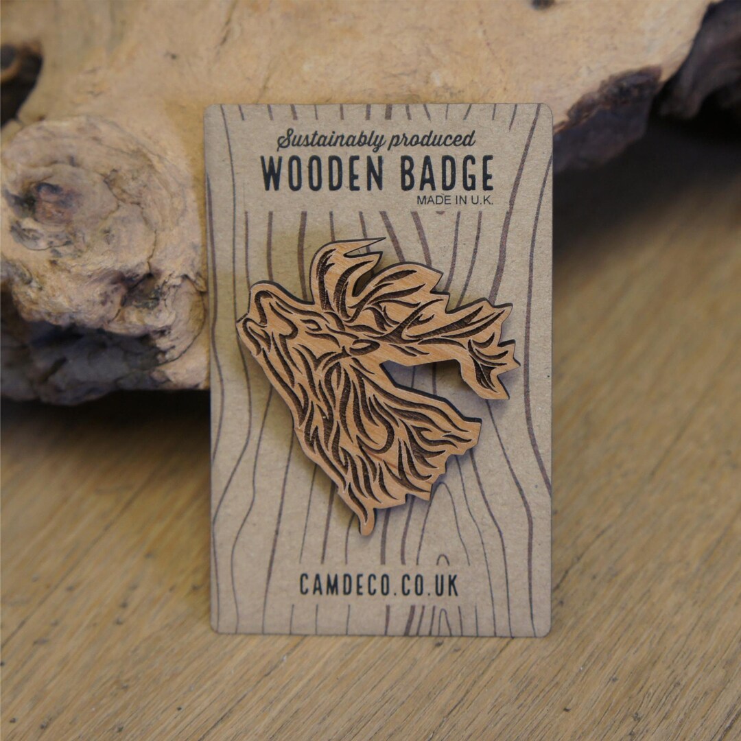 Wooden Stag Badge - Stag Pin, Wooden Brooch, Stag Brooch, Laser ...