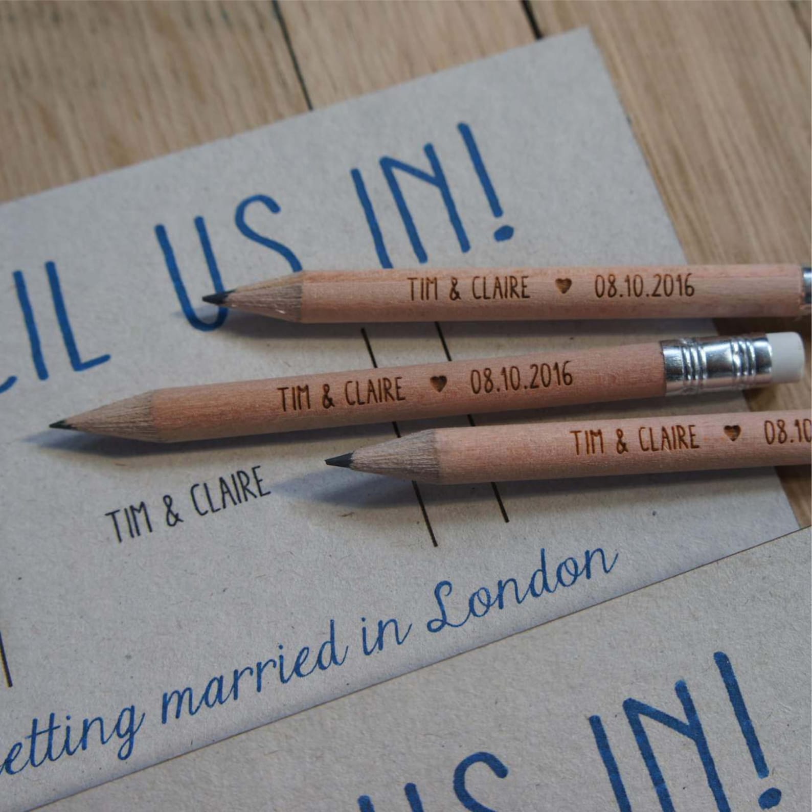 30 Pencil Us In Save the Date Pencils Engraved Golf Pencils - Etsy