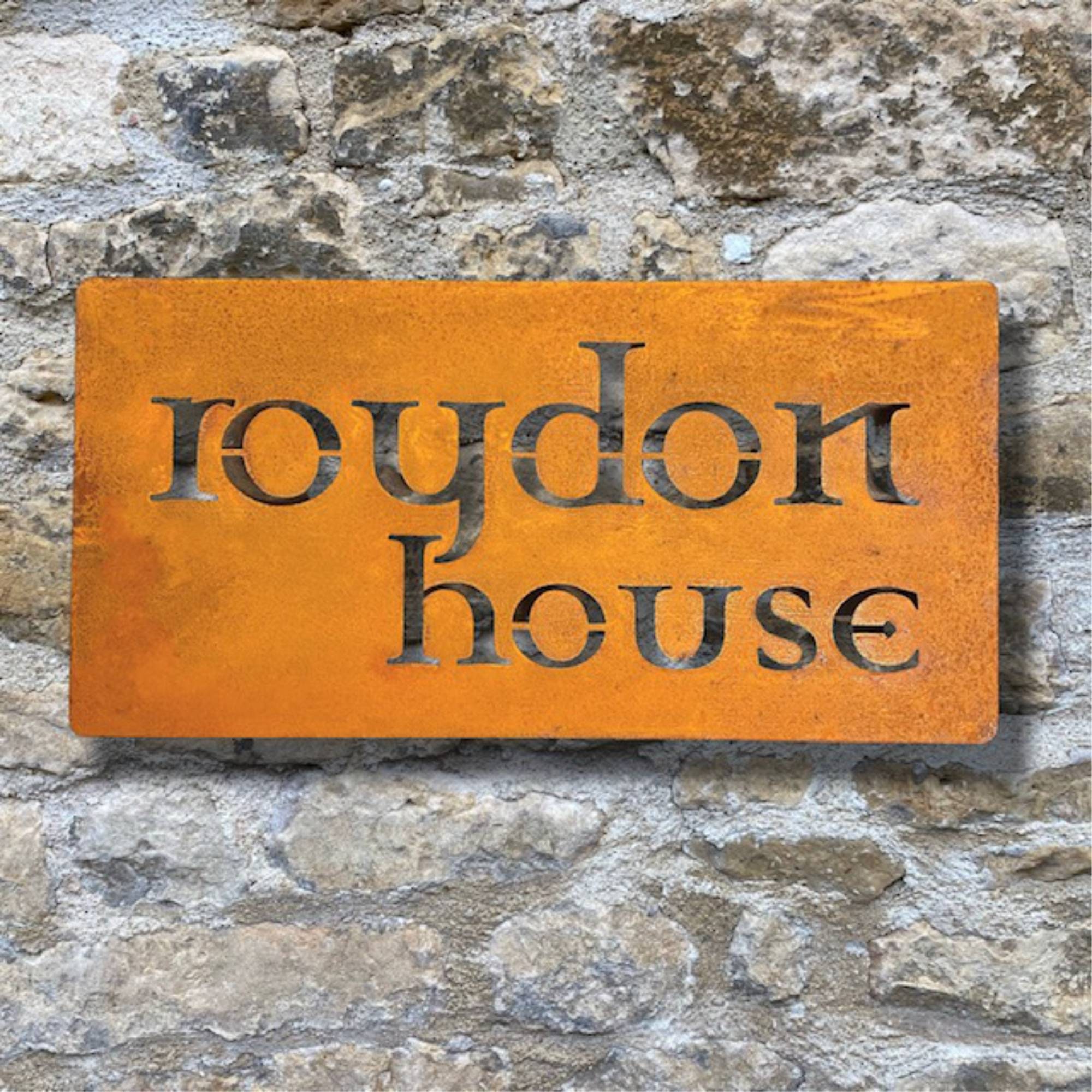 Corten Steel House Sign Rusty House Steel House Name Sign - Etsy UK