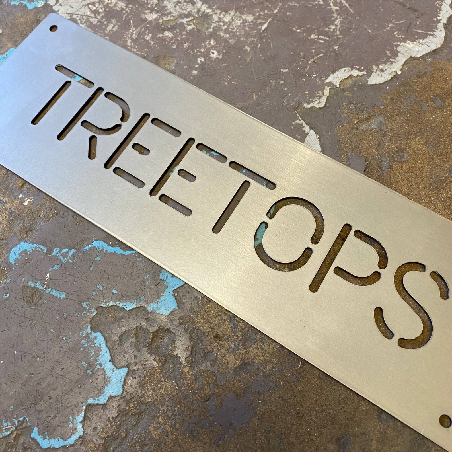 Stainless Steel Business Sign Stainless Steel House Signs | Etsy