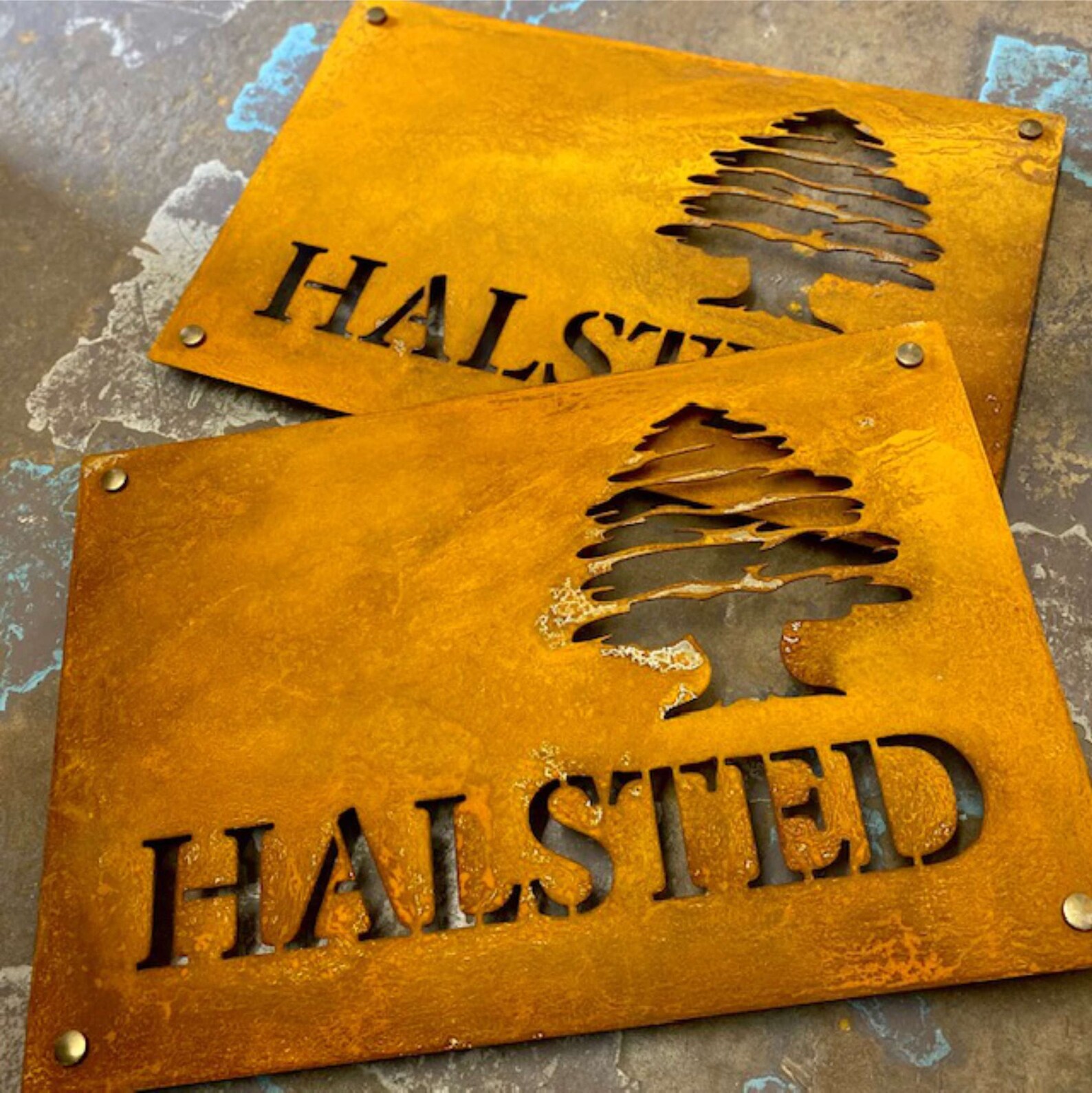 Corten Steel Sign Rusty Steel Metal Signs for Business - Etsy UK