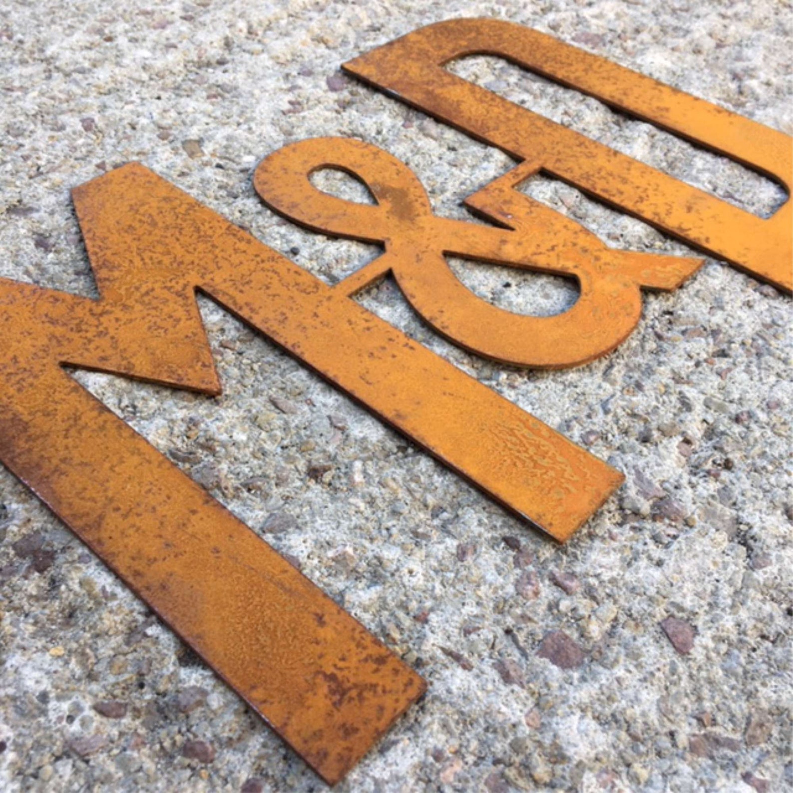 Decorative Corten Steel Letters Corten Steel Wedding - Etsy UK