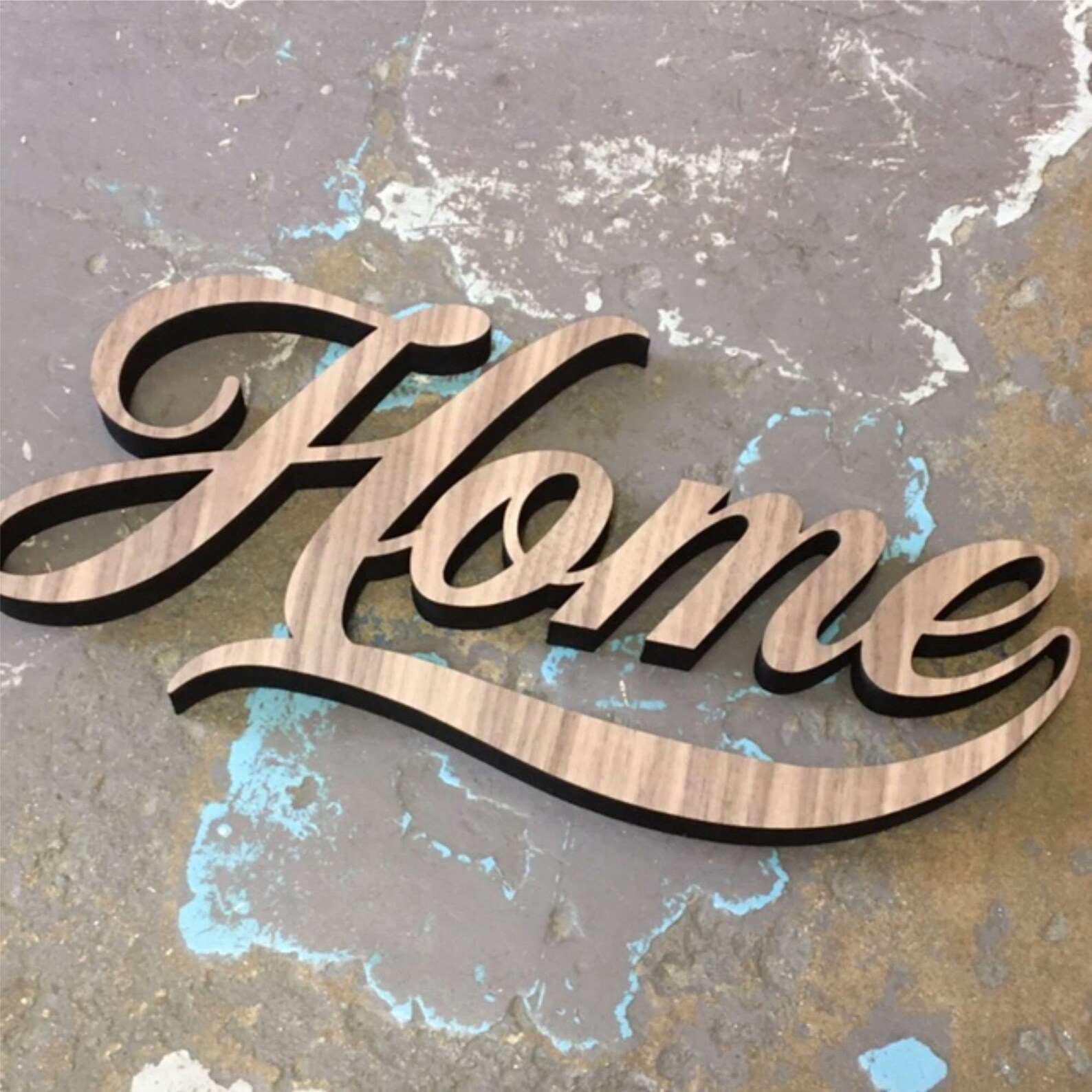 Wooden Shelf Sitter HOME Sign Wooden HOME Sign 3/4 Inch - Etsy