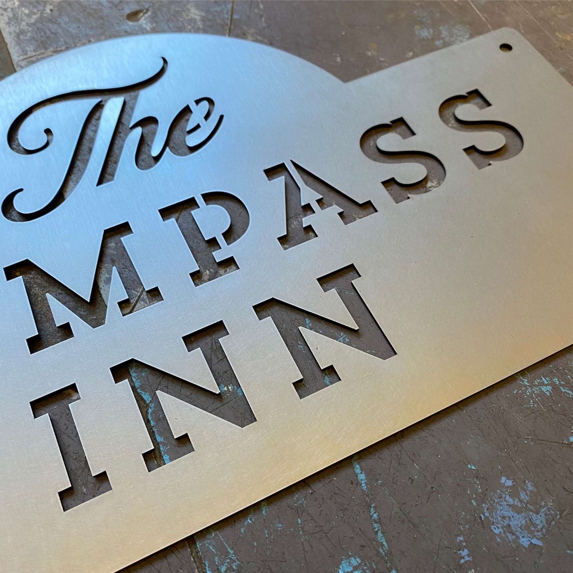 Stainless Steel Business Sign Stainless Steel House Signs | Etsy