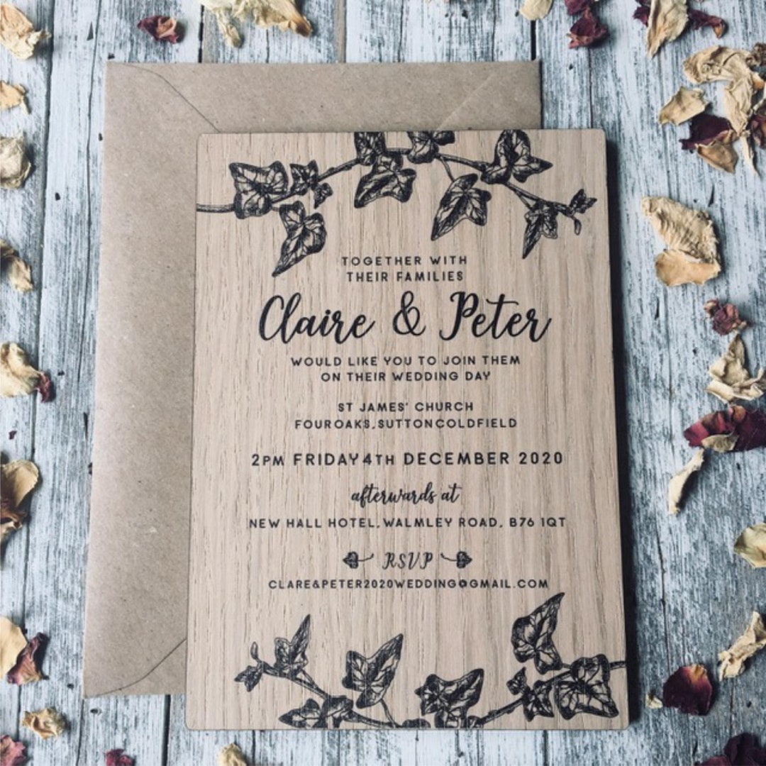 20 Rustic Wedding Invitations Country Wedding Invitation - Etsy