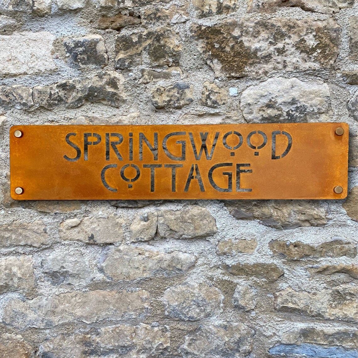 Corten Steel House Sign Rusty House Sign Charles Rennie - Etsy UK