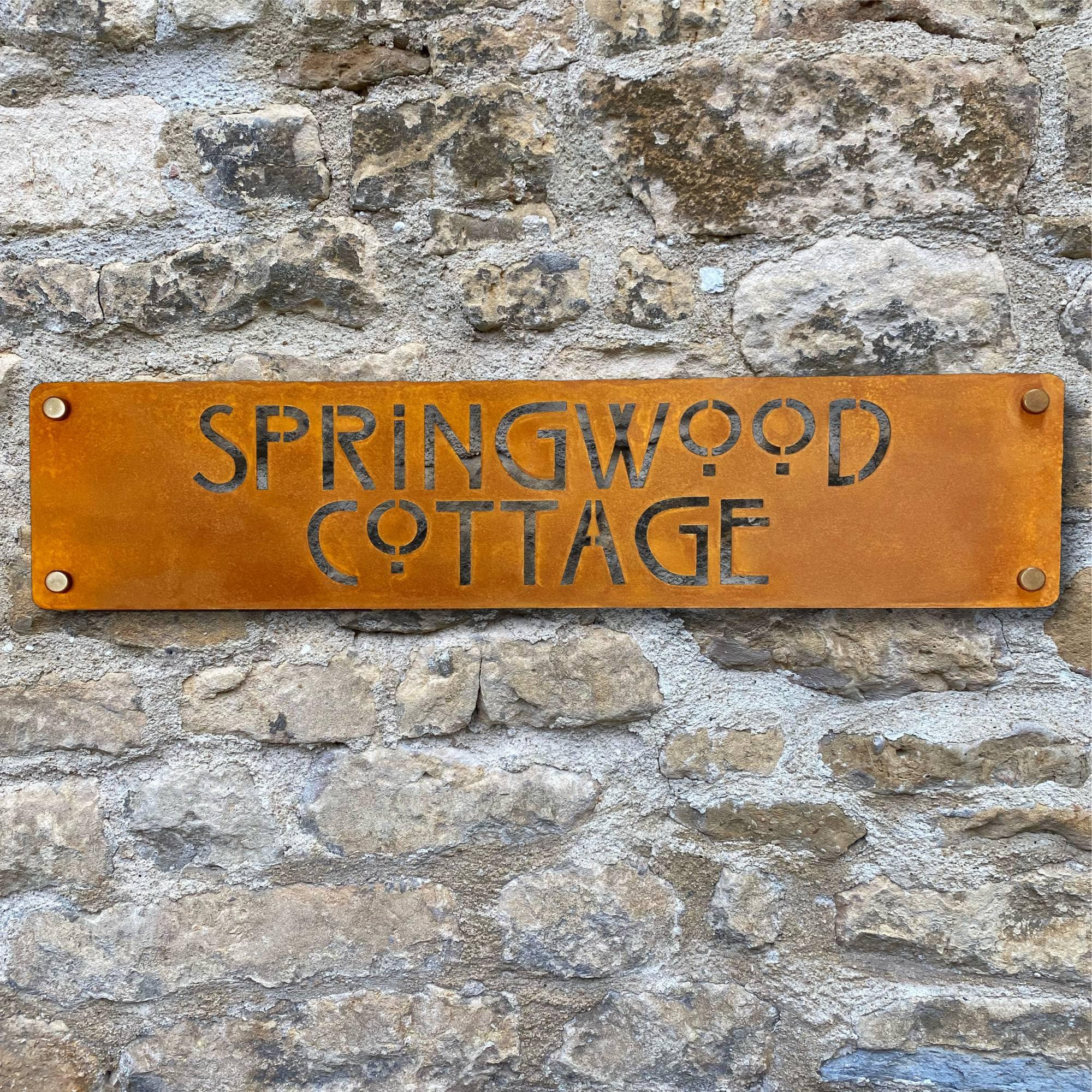 Corten Steel House Sign Rusty House Sign Charles Rennie - Etsy UK